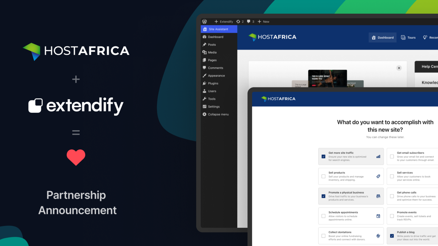 Extendify and HOSTAFRICA partner to enhance WordPress hosting services - Extendify